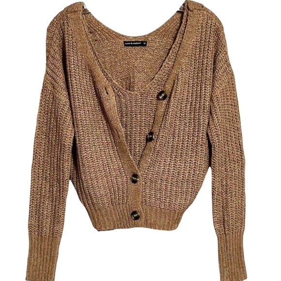 moon & madison | Sweaters | Mood Madison Wear Together 2 Piece Cropped ...